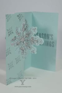 How to Make a Longer Snowflake Card | Yamstamps.com - Linda's Stamping Blog
