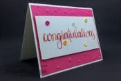 Quick and Easy Congratulations Card | Yamstamps.com - Linda's Stamping Blog