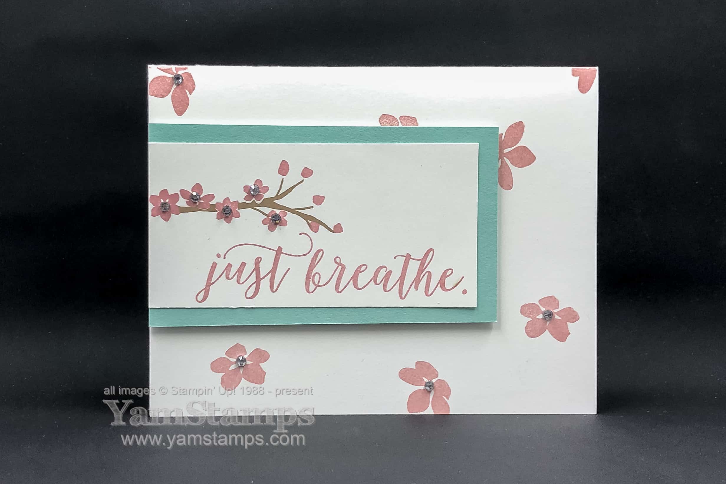 Cherry Blossom Card | Yamstamps.com - Linda's Stamping Blog