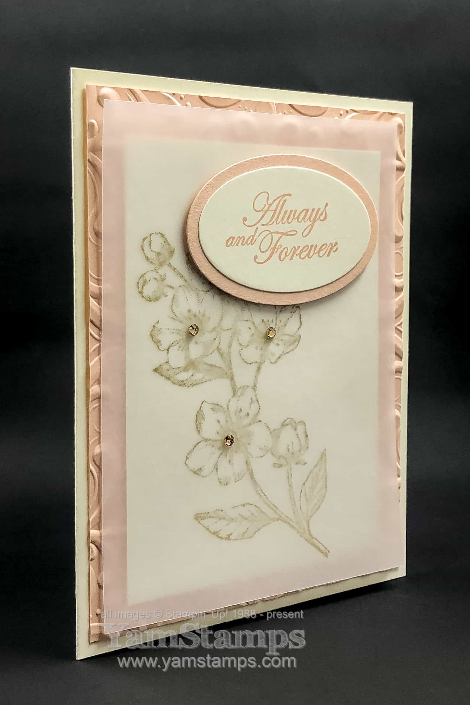Cherry Blossoms Card | Yamstamps.com - Linda's Stamping Blog