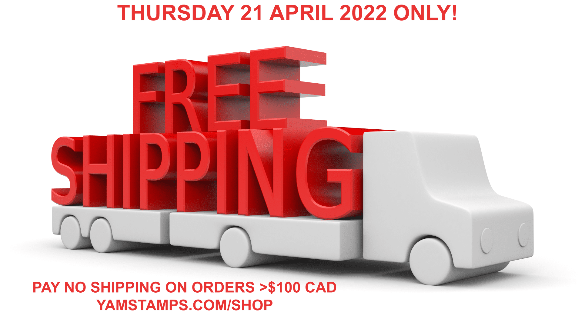 Today! Free Shipping! | Yamstamps.com - Linda's Stamping Blog