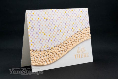 Hello There Curved Layer Card | Yamstamps.com - Linda's Stamping Blog